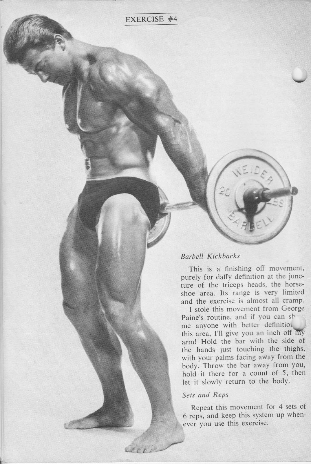 Forgotten Exercises: Barbell Kickbacks – Physical Culture Study