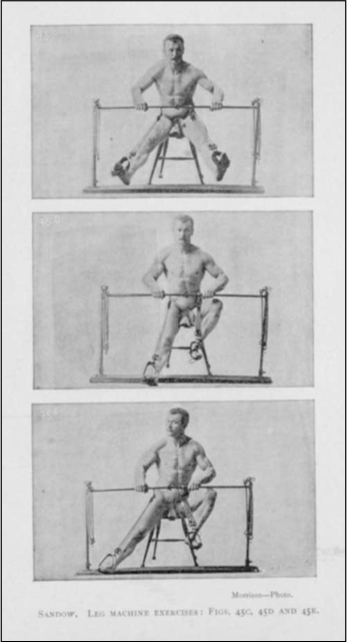 Eugen Sandow’s Physical Training Leg Machine (1894) - Physical Culture ...